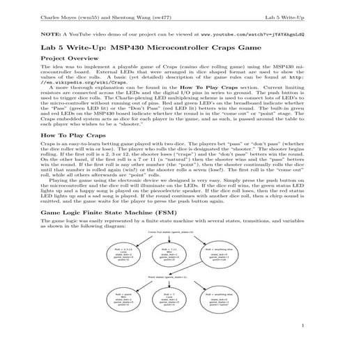 Ece3140 lab5 writeup | PDF