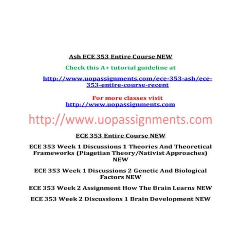 ECE 353 Entire Course NEW | DOCX
