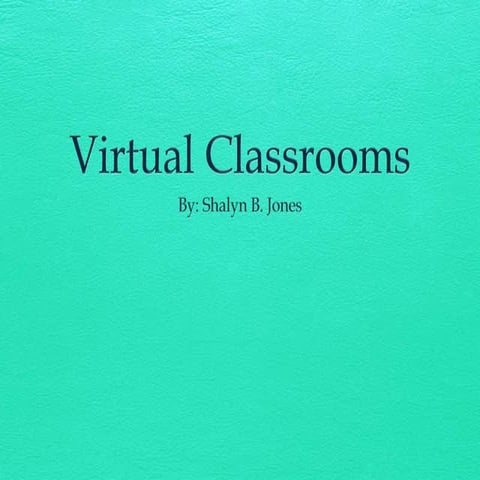 Virtual classroom | PPTX