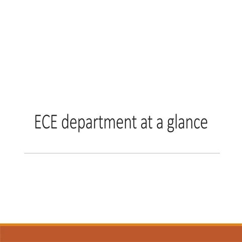 ECE department at a glance introduction to electronics | PPTX
