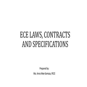 ECE LAWS, CONTRACTS AND SPECIFICATIONS.pptx