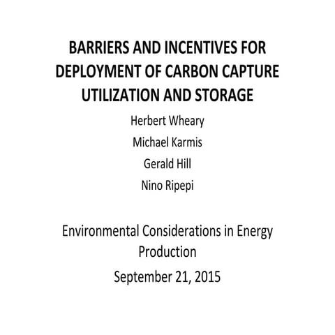 Carbon Mitigation Technologies: CCUS Carbon Capture, Utilization, and ...