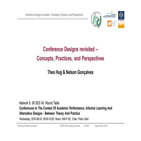 Conference Designs revisited – Concepts, Practices, and Perspectives ...
