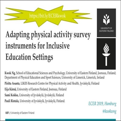 Health Promotion and Adapted Physical Activity | PDF