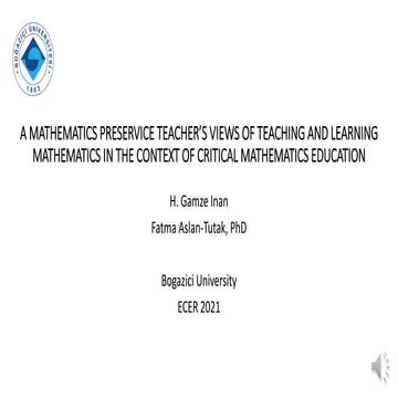 A Mathematics Preservice Teacher's Views of Teaching and Learning ...