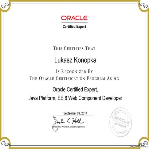 Oracle Certified Expert Java Platform Ee 6 Web Component Developer Ppt 0221