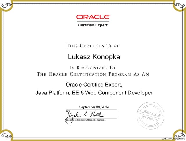 Oracle Certified Expert Java Platform Ee 6 Web Component Developer Ppt 0221