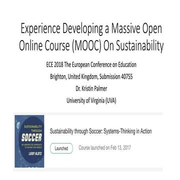 Experience Developing a Massive Open Online Course (MOOC) on ...