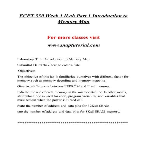 Ecet 330 Success Begins 