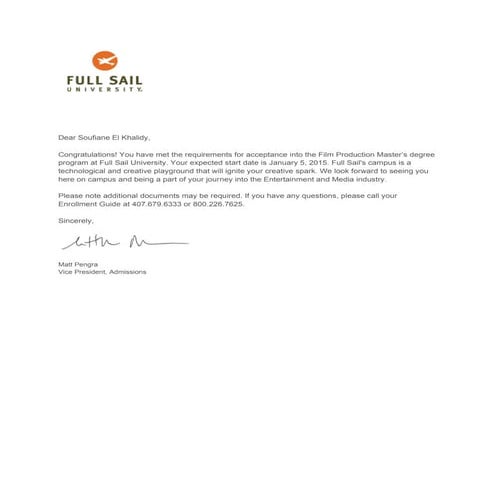 acceptation letter | PDF