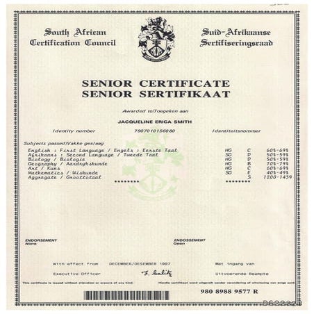 Matric Certificate | PDF