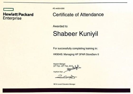 Faisal Fareed HP Certificate | PDF | Computing | Technology & Computing