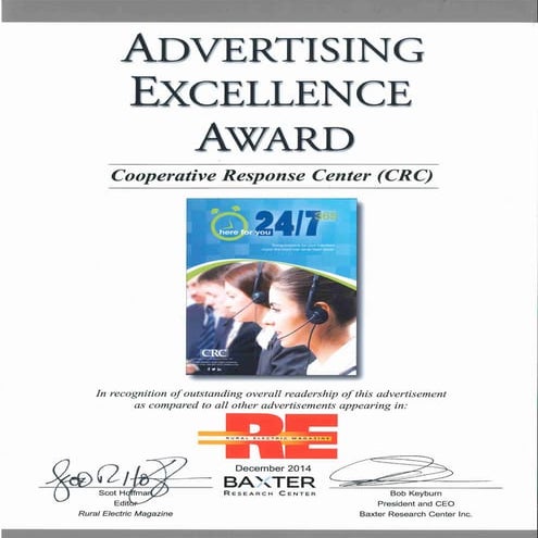 RE Magazine Dec 2014 Advertising Award | PDF