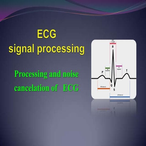 Ecg Noise Cancelling Pptx