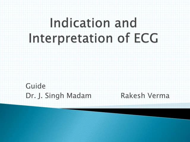 Ecg Reading And Interpretation For Beginners Pptx