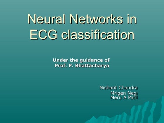 Feature Extraction Of Electrocardiogram Signal Using Machine Learning Classification Pdf