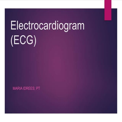 Ecg | PPTX
