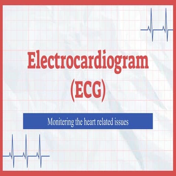 This is a ppt on electrocardiograph in detail | PPT