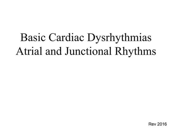 Cardiac-Arrhythmias.pptx ashdhdjdnbdhebbsnd | PPTX