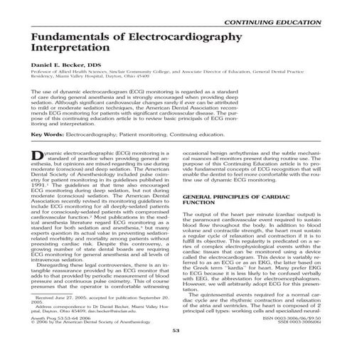 Ecg article | PDF