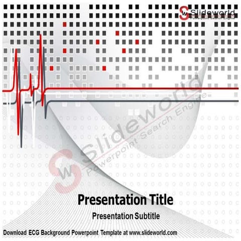 ECG Background Powerpoint Template - Slide World | PPTX | Computer Software and Applications ...