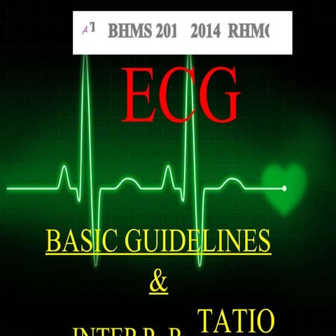ECG interpretation: the basics | PPT