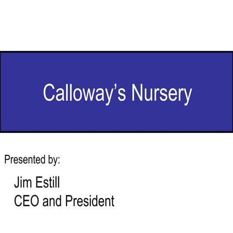 Calloway's ECGC Introduction Presentation Final | PPT