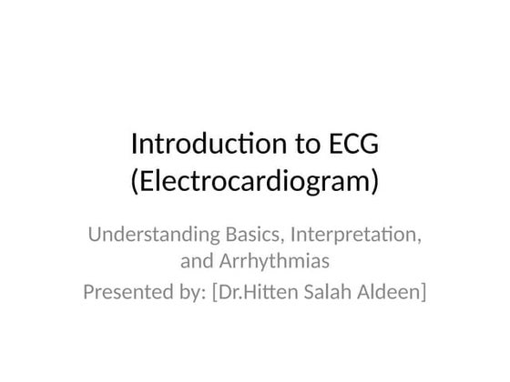 Ecg for Nurses... | PPT