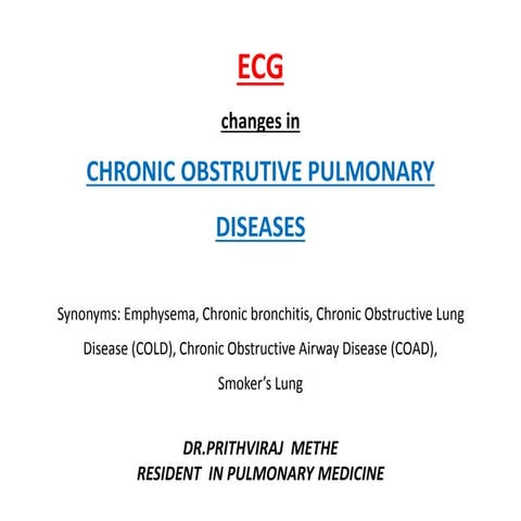 ECG/EKG changes in COPD | PPTX