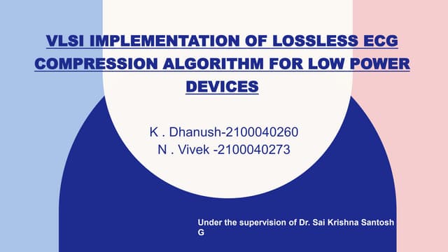 The Vlsi Implementation Of Ecg Signal Compression Algorithm Ppt 8507