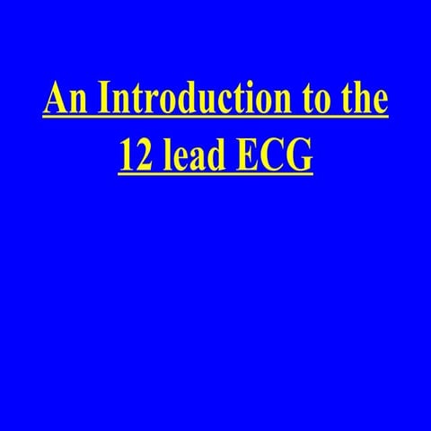 ECG Practicals.ppt for practical purpose | PPT