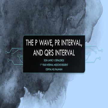 ECG Series on P Waves and QRS Complexes Part 1 | PPTX