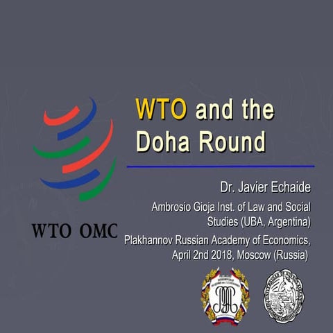 WTO and the Doha Round | PPT