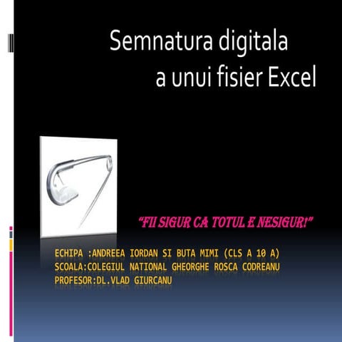 Semnatura digitala | PPTX