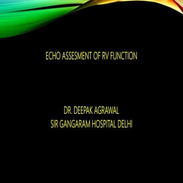 Echo assesmentof rv function | PPTX
