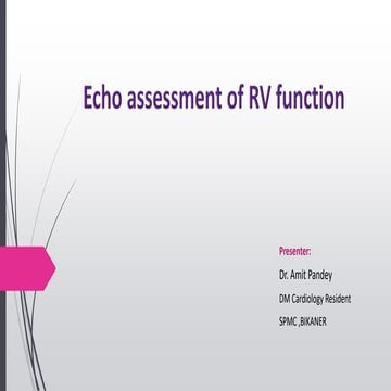echo assessment RV function by dr amit (1).pptx | Heart and ...