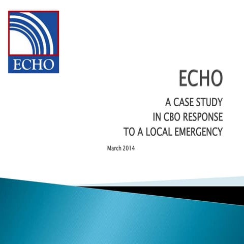 Volunteer and Donations Annex - ECHO: Bob Diegelman | PPT