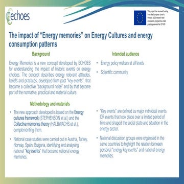 Echoes d5.2 Energy Memories | PPT