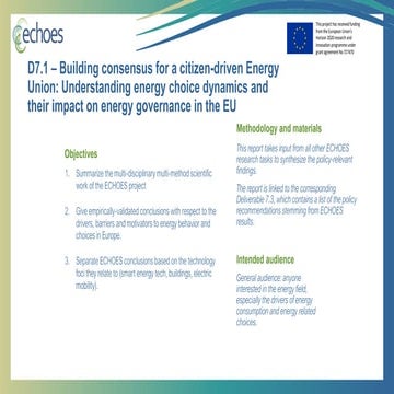 Residential Energy Literacy | PPTX