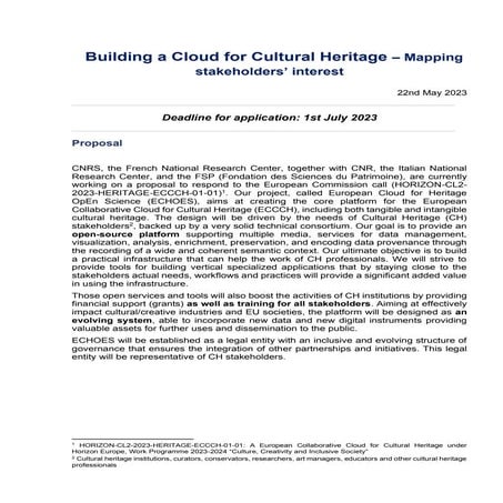 ECHOES : mapping of interest | PDF