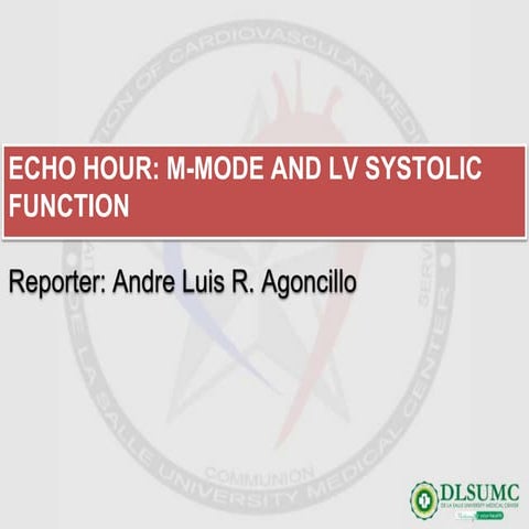 Echo Hour M-Mode and LV systolic Function.pptx
