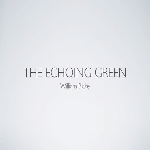 Echoing Green | PDF | Birdwatching | Hobbies & Interests