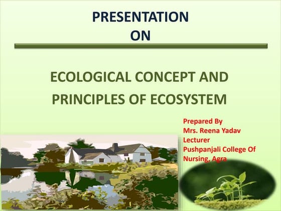 Ecological concepts | PPT