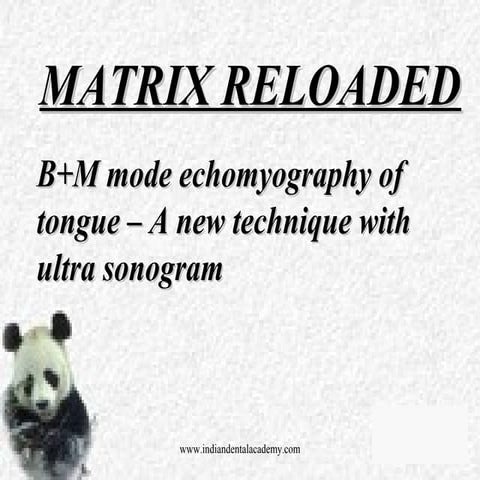 Echomyography of tongue | PPT