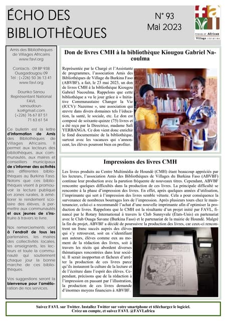 Kitengesa Community Lilbrary newsletter March 2012 | PDF