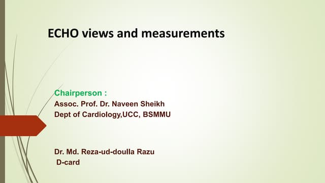 Assessment of diastolic function by echo | PPTX