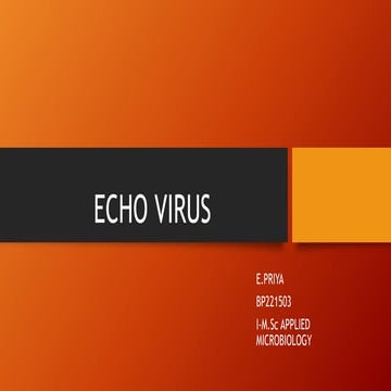 ECHO VIRUS VIROLOGY .pptx