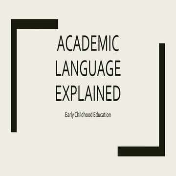 ECE Vocabulary | PPTX