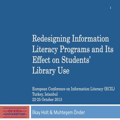 Redesigning Information Literacy Programs and Its Effect on Students ...