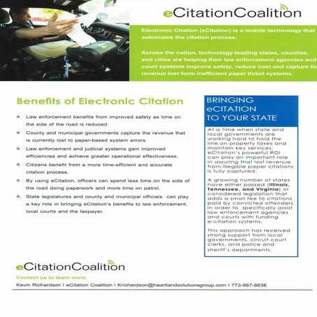 Benefits of Electronic Citation | PDF